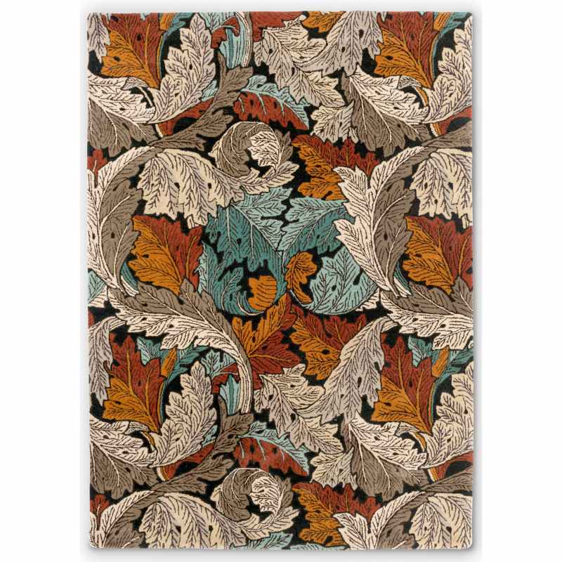 Acanthus Leaf Wool Rugs 126900 in Forest By William Morris – The Rug Seller